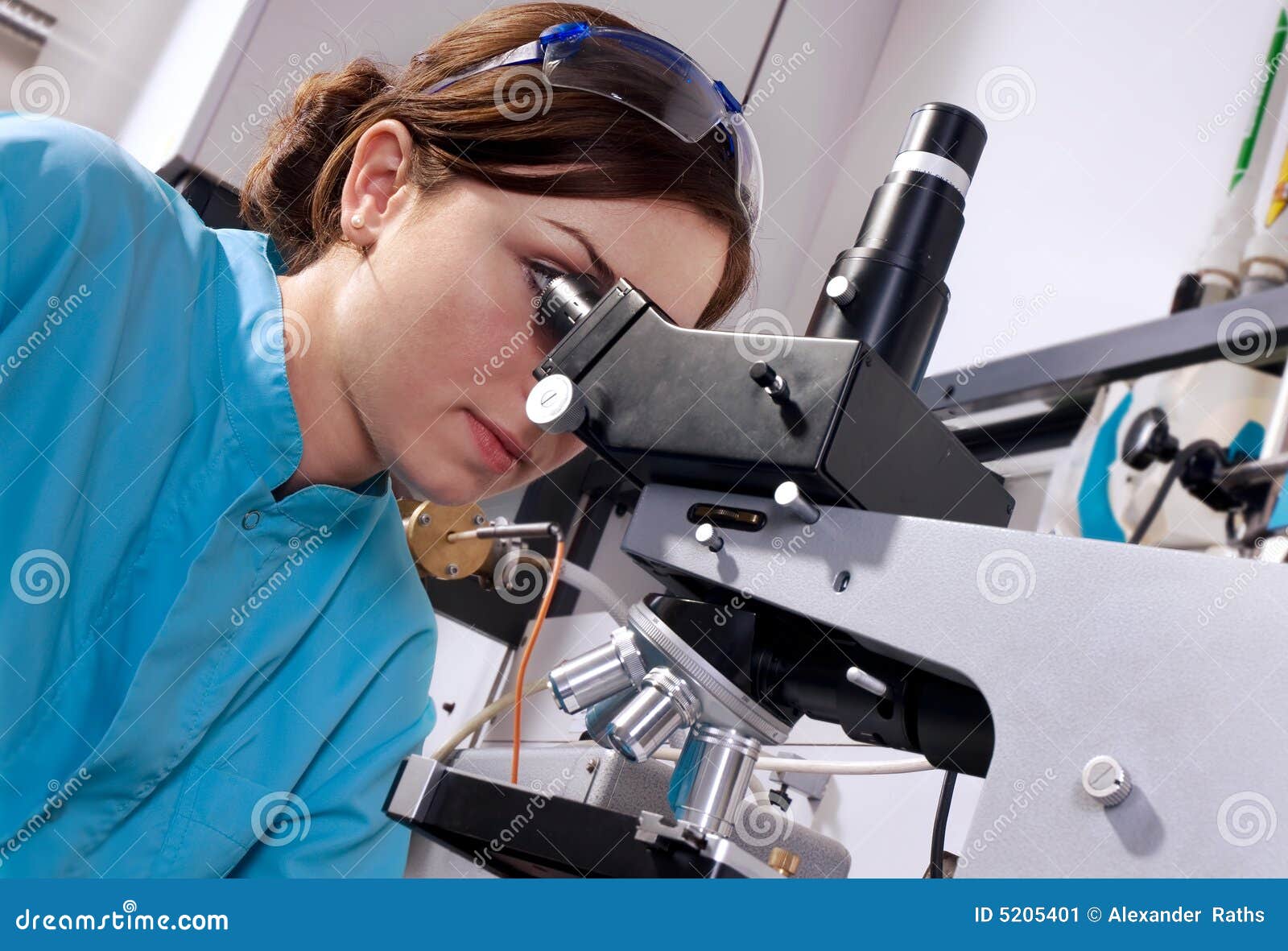 Work in the laboratory stock image. Image of experiment - 5205401