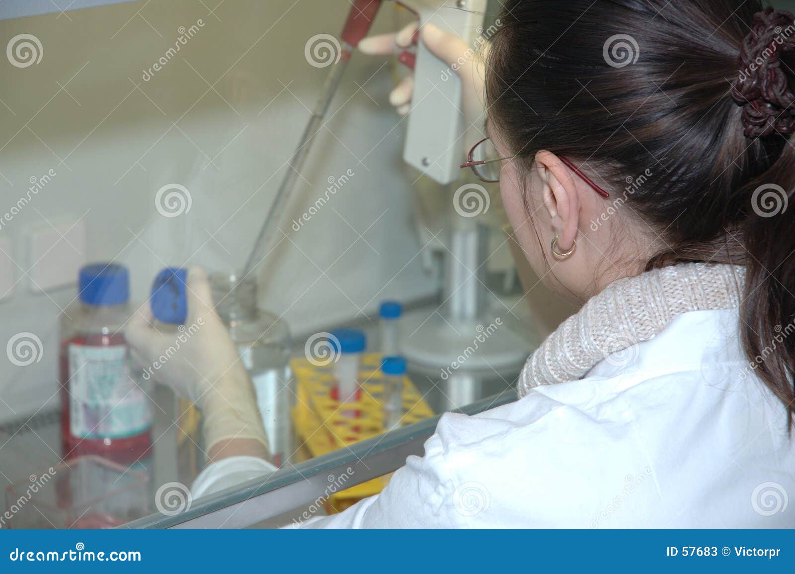 Work in laboratory stock image. Image of capillary, bulb - 57683