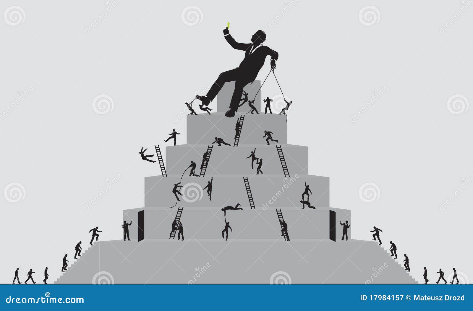 Work Ladder Cartoon Vector | CartoonDealer.com #17984157