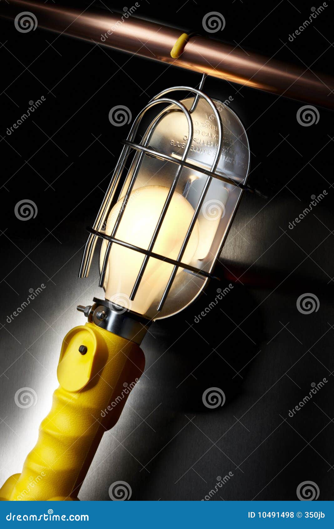 Work lamp at work stock photo. Image of repair, bright - 10491498