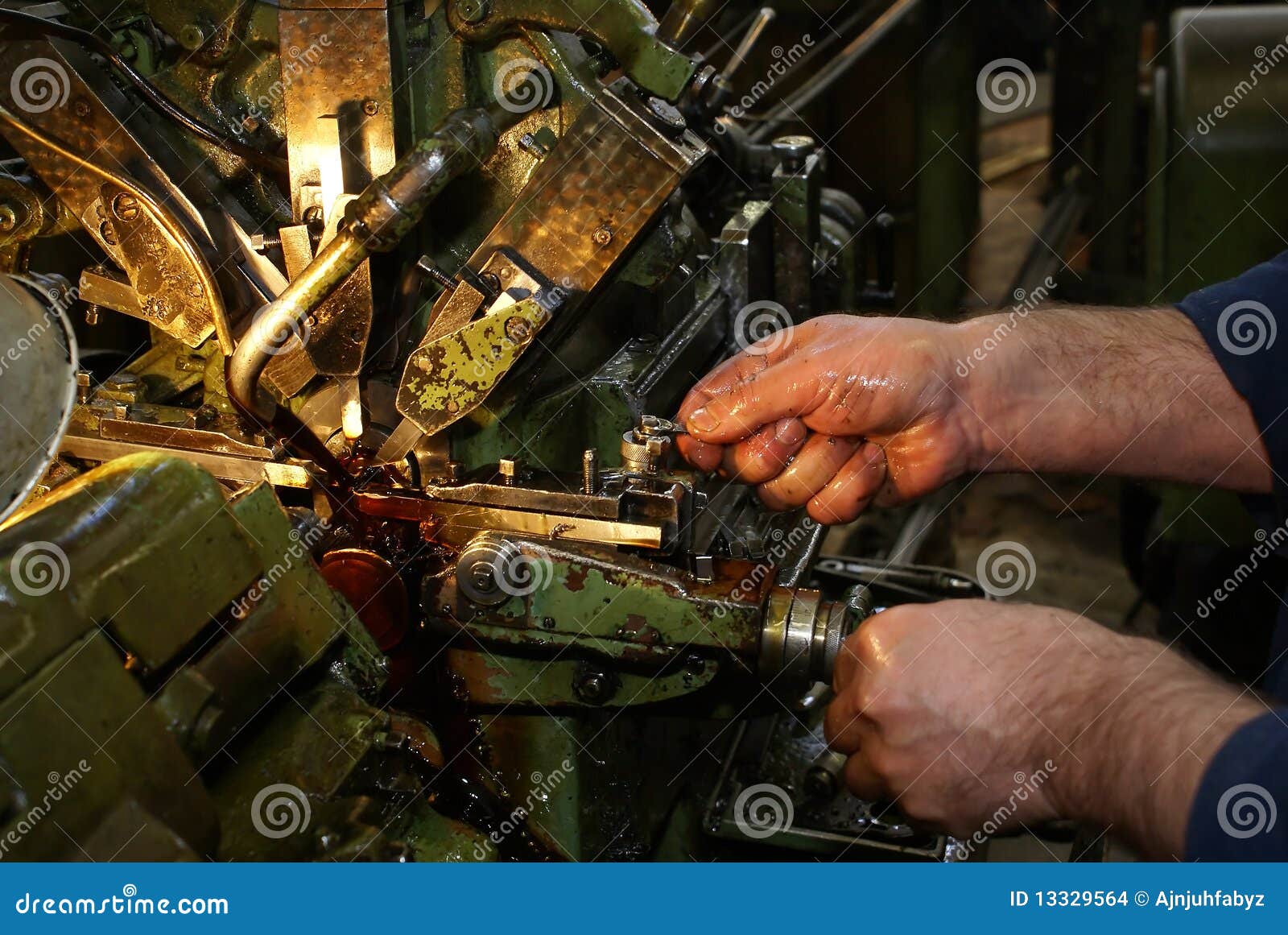 Work on a lathe stock photo. Image of expertise, means - 13329564