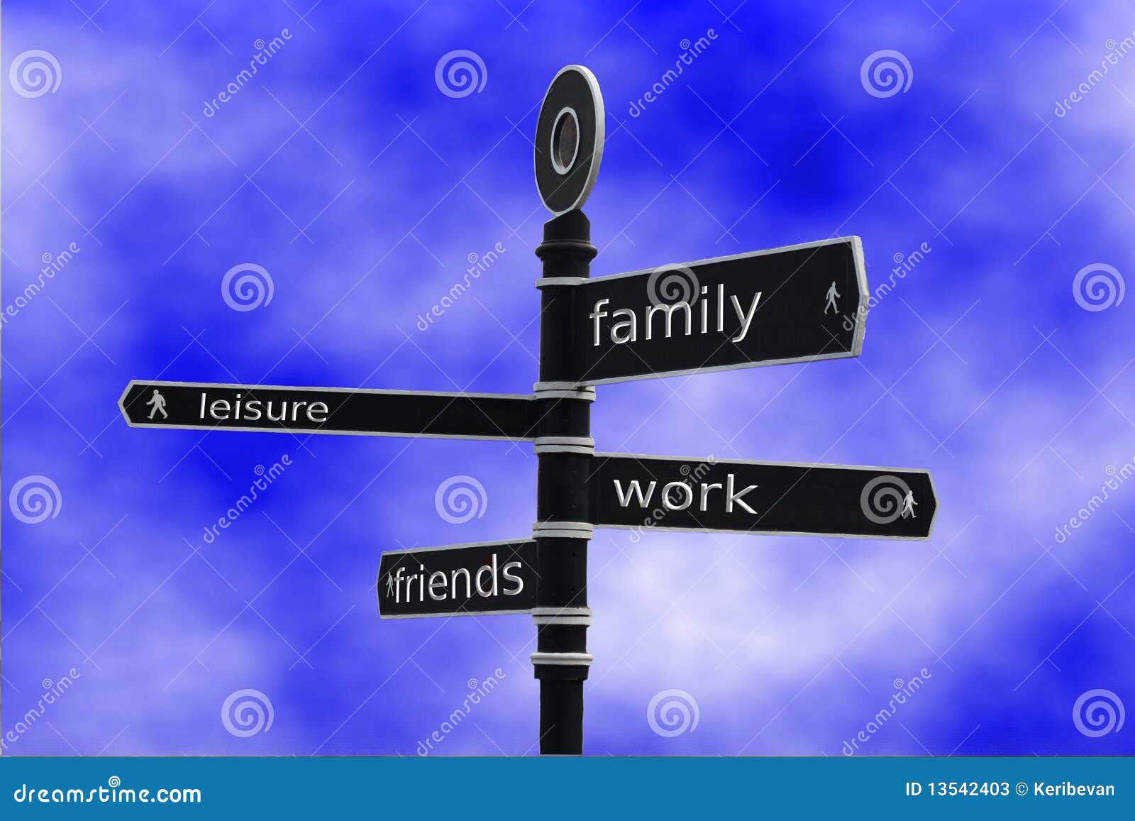 Work Life Balance stock illustration. Illustration of business - 13542403