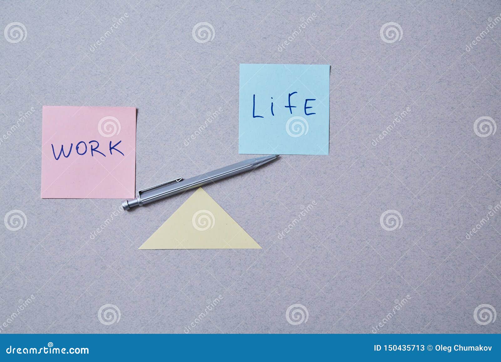 Work Life Balance Choice Concept. Stickers with Inscriptions Stock ...