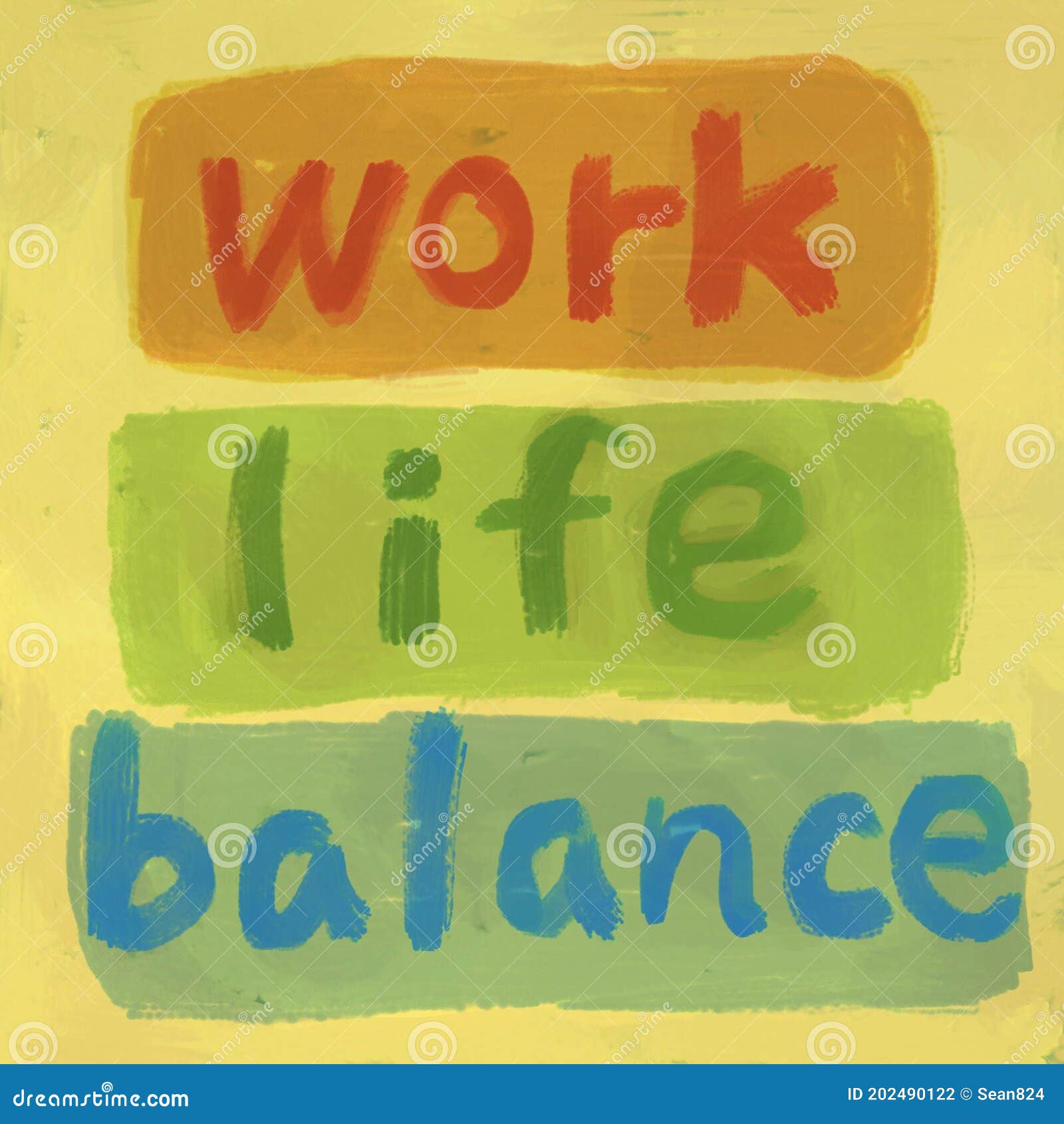 Work life balance stock illustration. Illustration of background ...