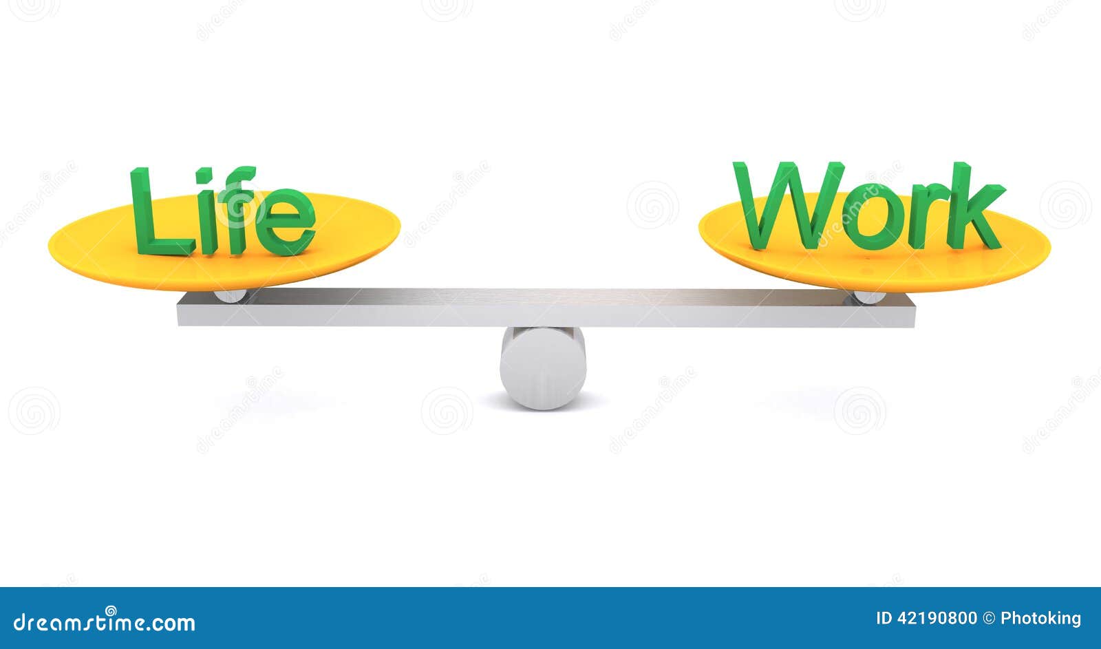 Work life balance stock illustration. Illustration of harmony - 42190800