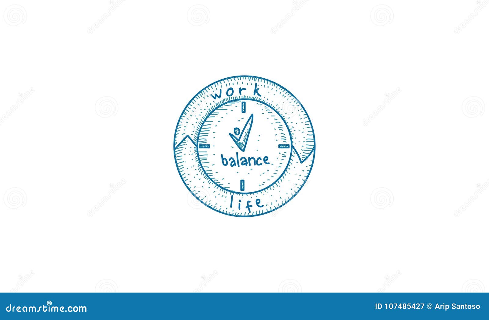 Work Life Balance Template Vector Stock Vector - Illustration of life ...