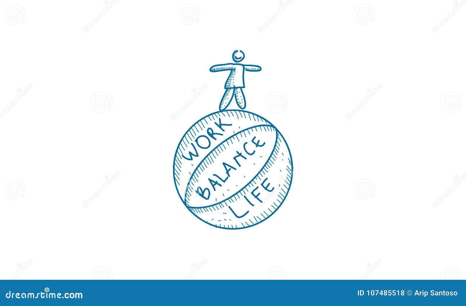 Work Life Balance Template Vector Stock Vector - Illustration of ...