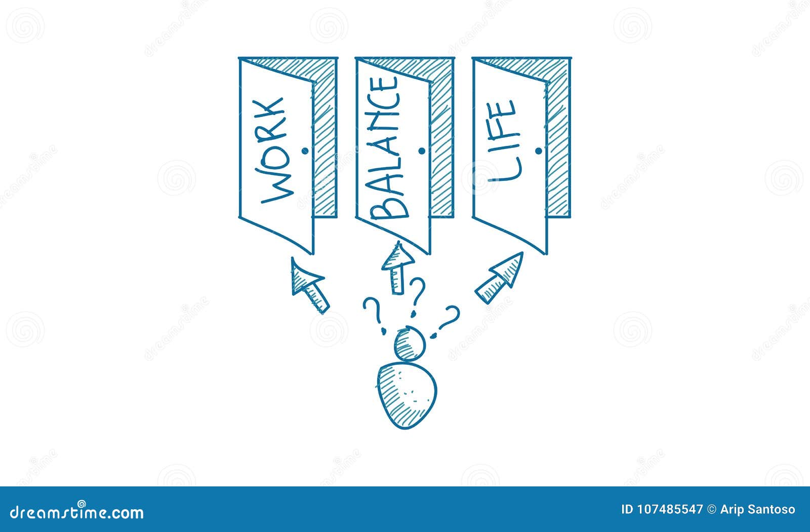 Work Life Balance Template Vector Stock Vector - Illustration of ...