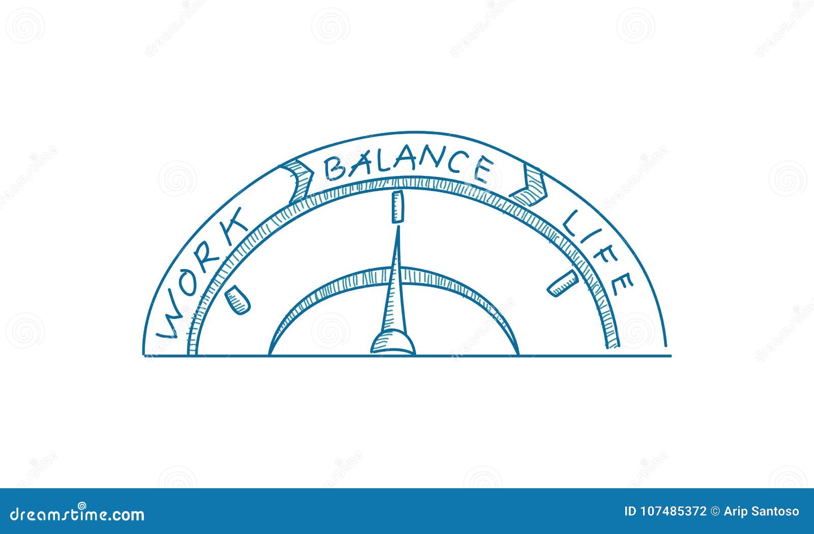 Work Life Balance Template stock vector. Illustration of occupation ...