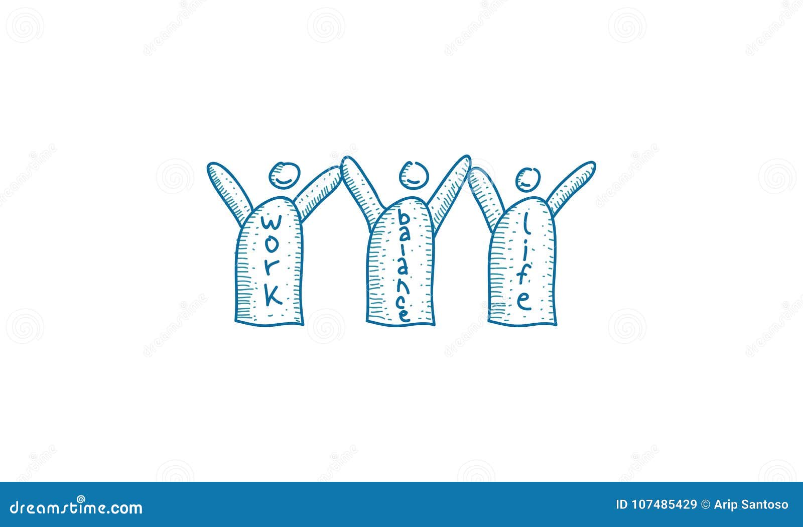 Work Life Balance Template Vector Stock Vector - Illustration of ...