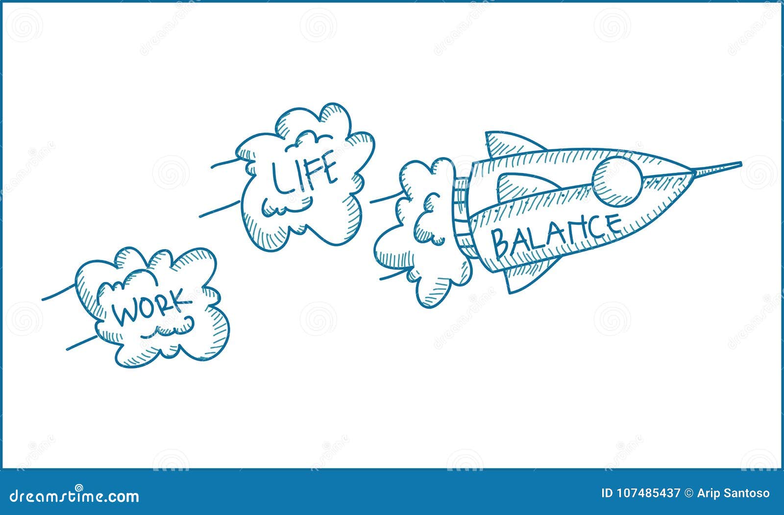 Work Life Balance Template Vector Stock Vector - Illustration of design ...