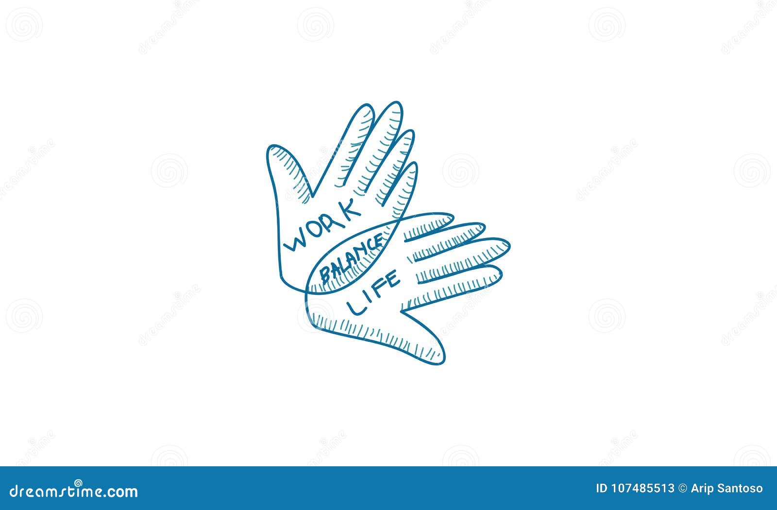 Work Life Balance Template Vector Stock Vector - Illustration of family ...