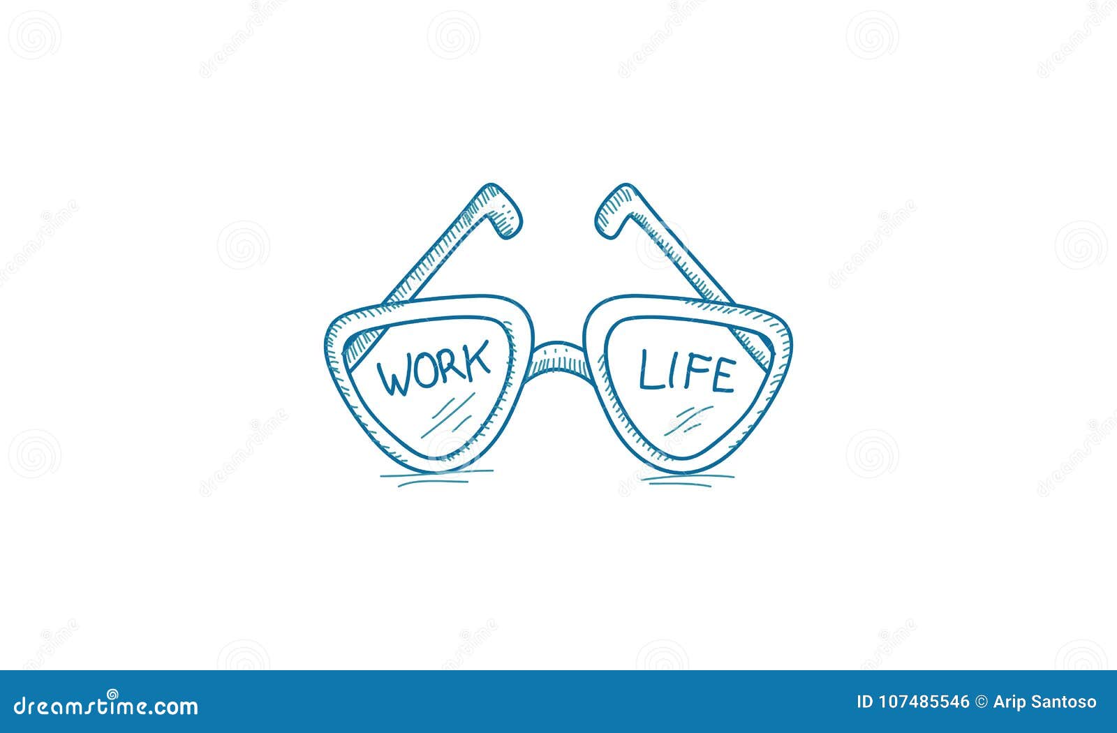 Work Life Balance Template Vector Stock Vector - Illustration of ...