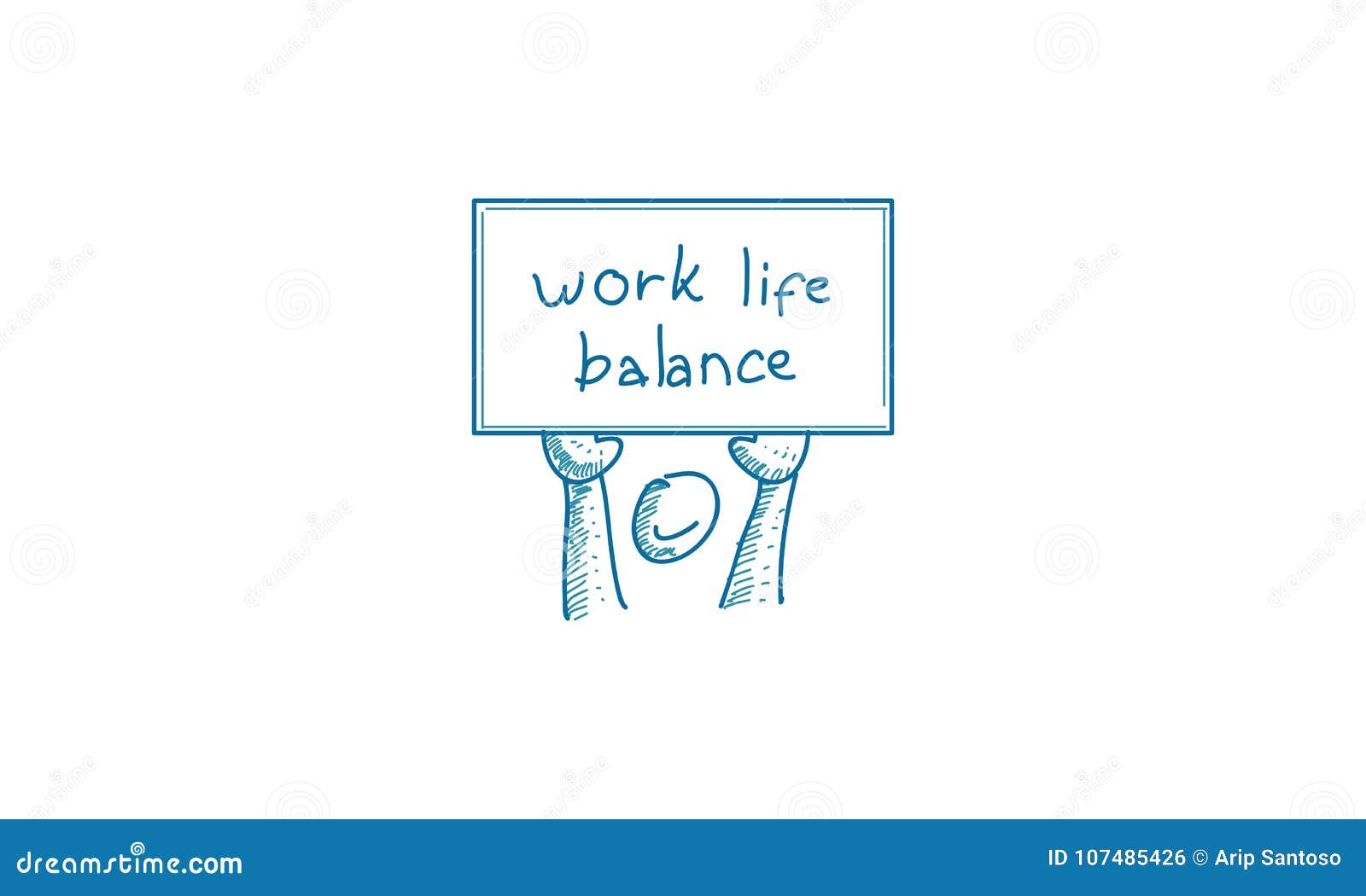 Work Life Balance Template Vector Stock Vector - Illustration of health ...