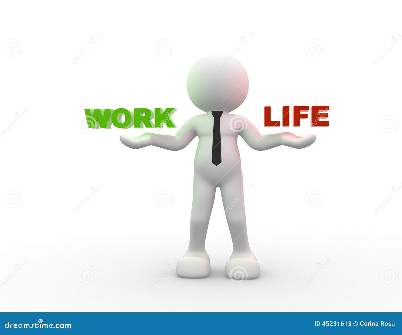 Work or life stock illustration. Illustration of choice - 45231613