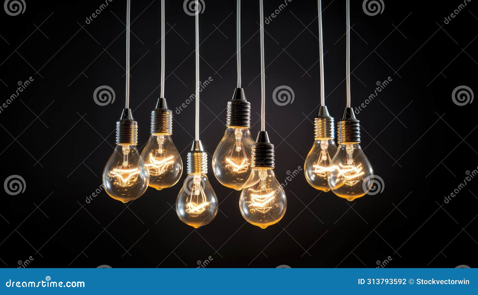 Work light bulb team stock illustration. Illustration of vision - 313793592