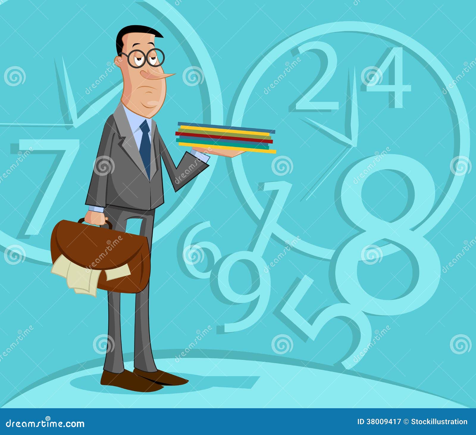 Work Load stock vector. Illustration of report, corporate - 38009417