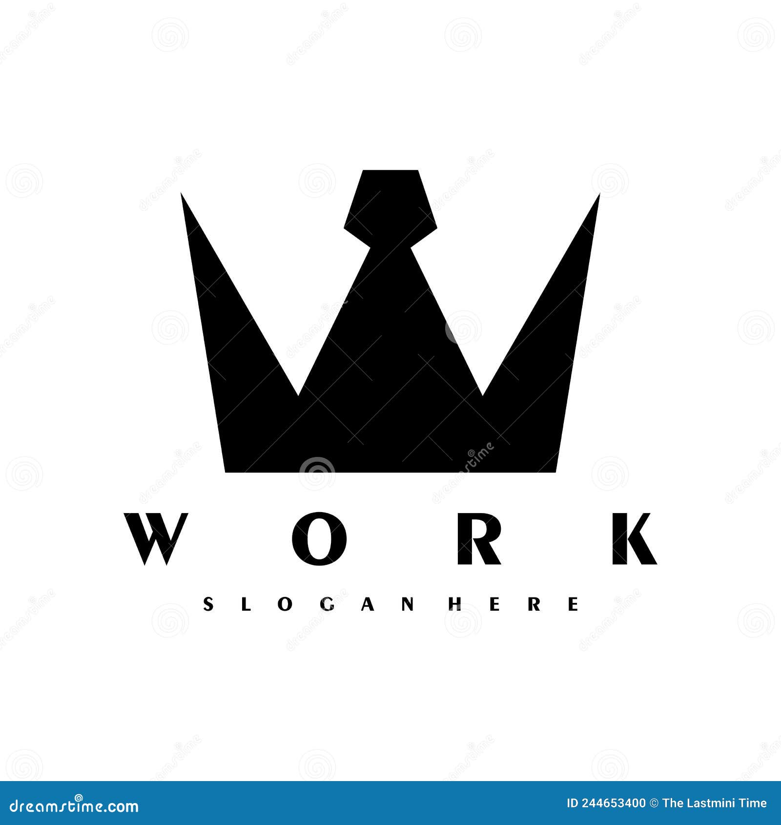 Work logo design stock vector. Illustration of lightning - 244653400