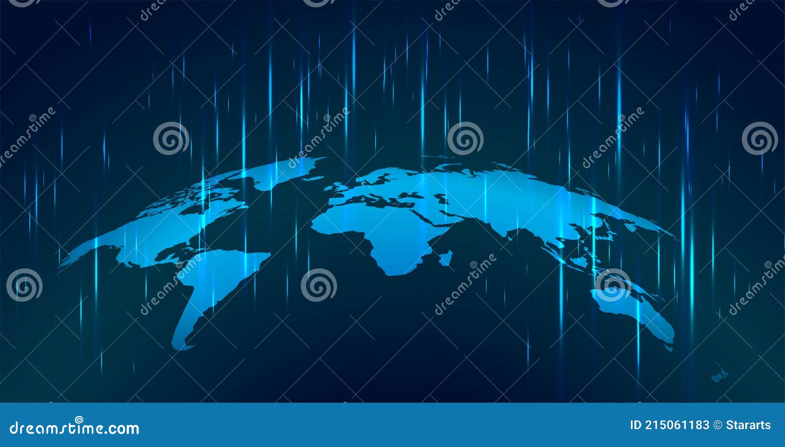 Work Map with Technology Background Stock Vector - Illustration of ...