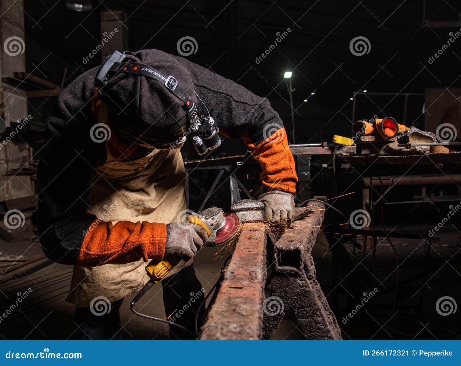 Work in a Mechanical Workshop with Various Tools Stock Image - Image of ...