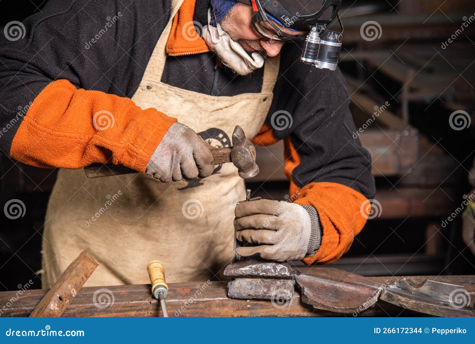 Work in a Mechanical Workshop with Various Tools Stock Photo - Image of ...