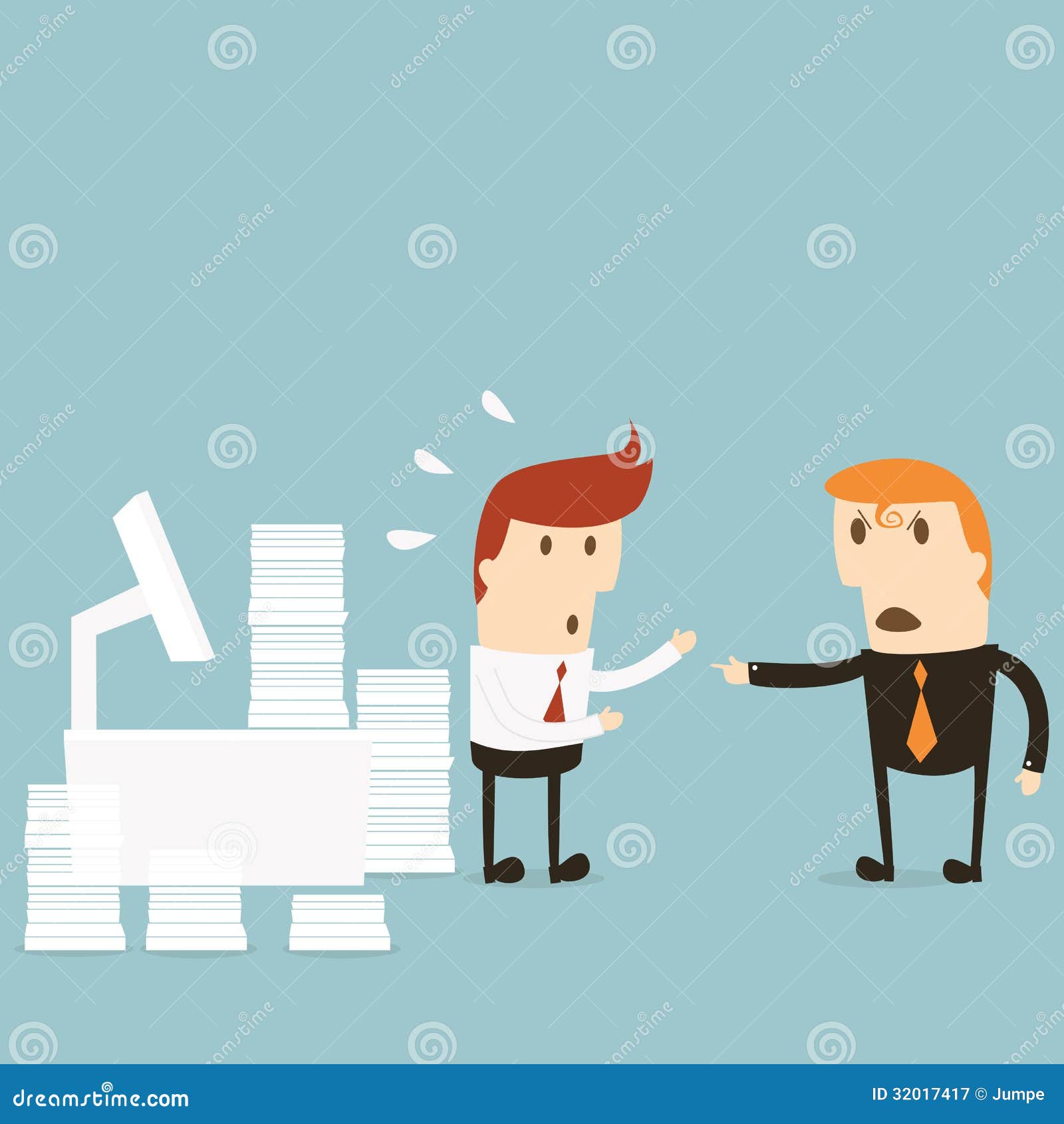 Work now stock vector. Illustration of late, monday, frustration - 32017417