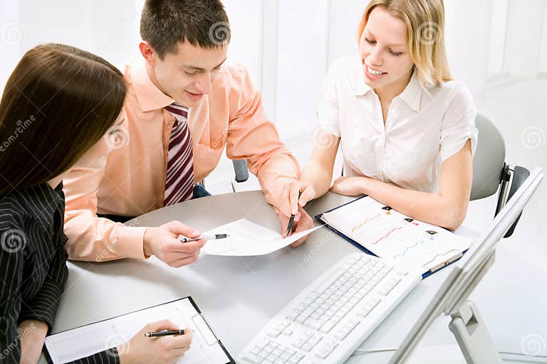 Work at office stock photo. Image of advisor, couple - 20081824