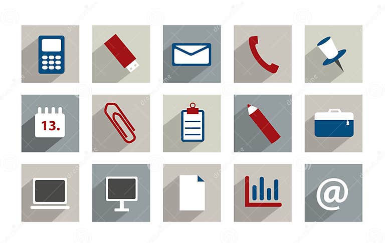 Work Office Sign Collection. Stock Vector - Illustration of chart ...