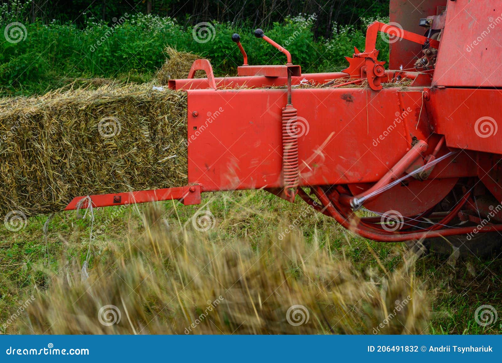 The Work of the Old Hay Press, the Work of the Press Close Up, Details ...