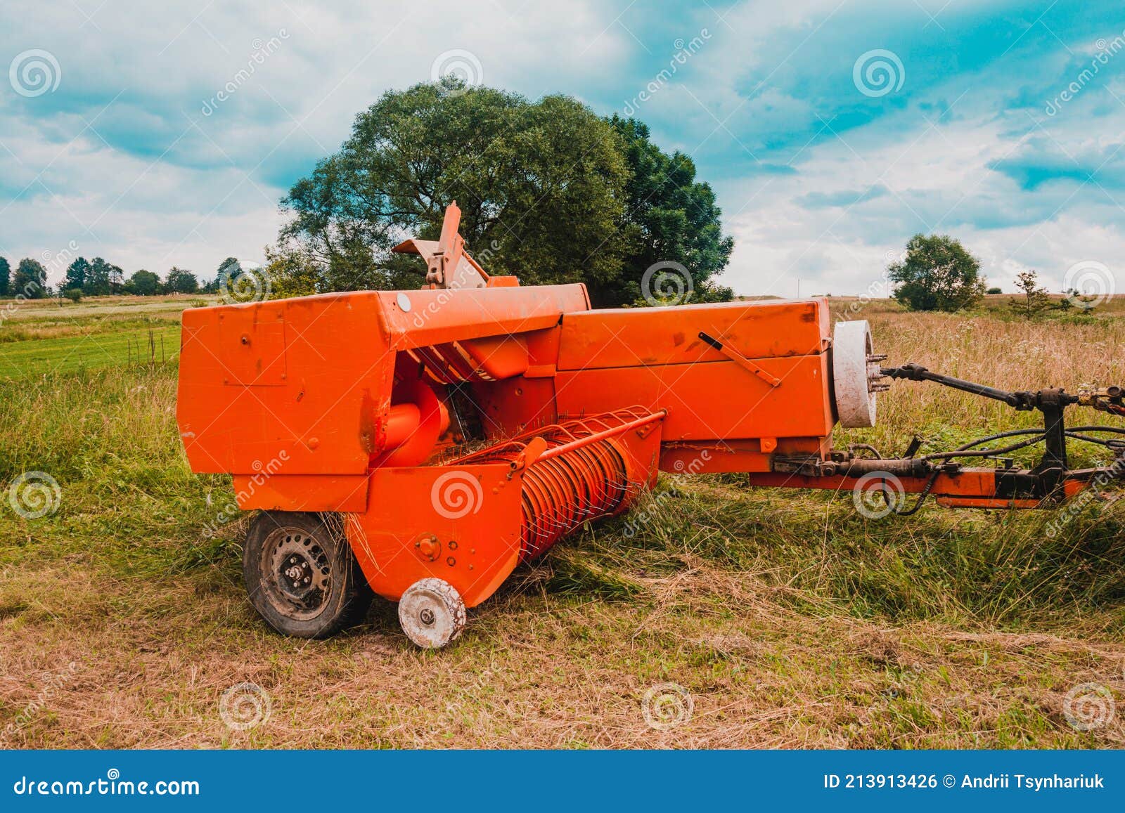 The Work of the Old Hay Press, the Work of the Press Close Up, Details ...