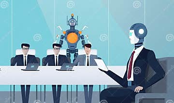 Work Order for the Robot Team Concept Illustration Cartoon Characters ...