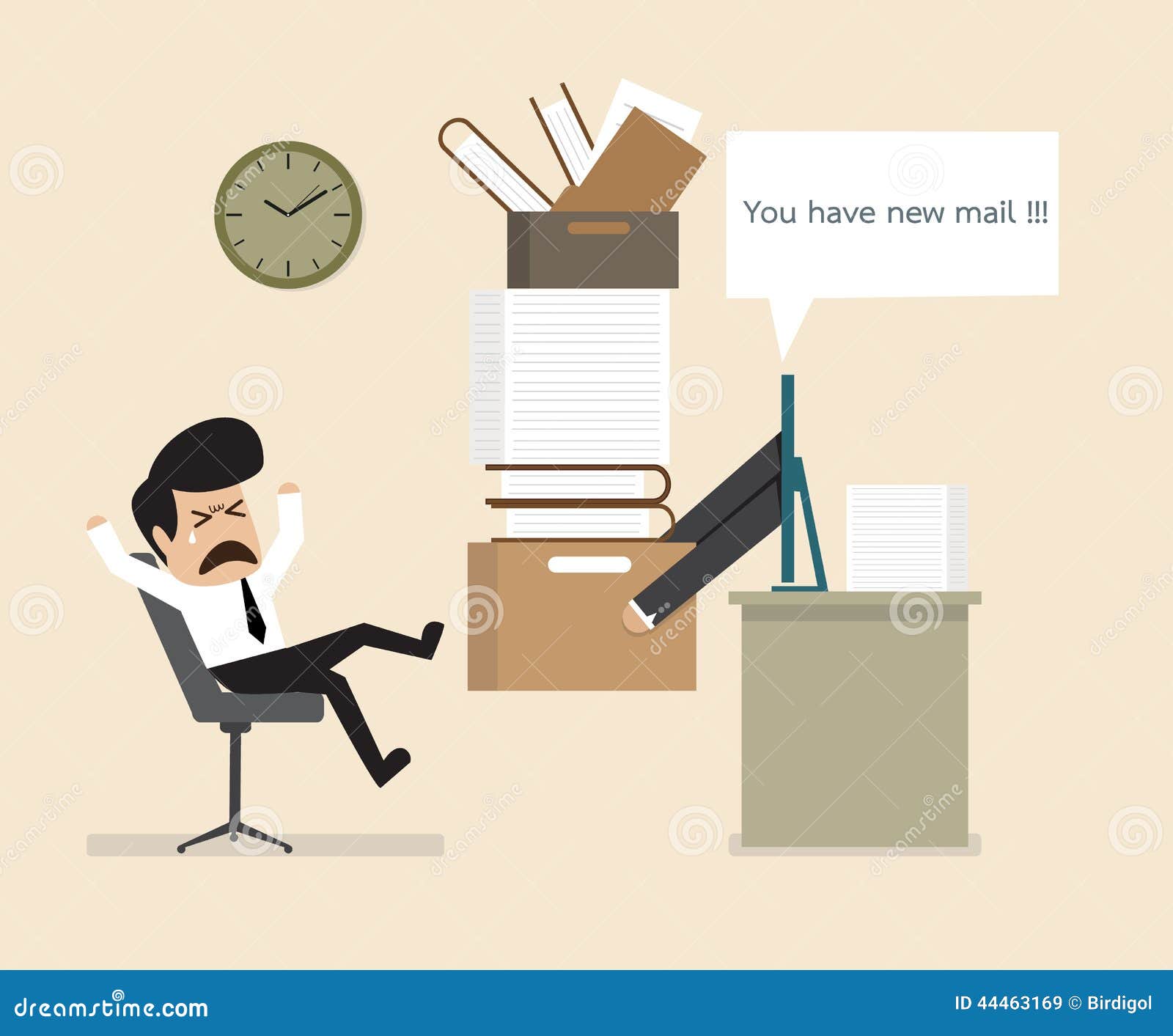 Work is ordered online stock illustration. Illustration of internet ...