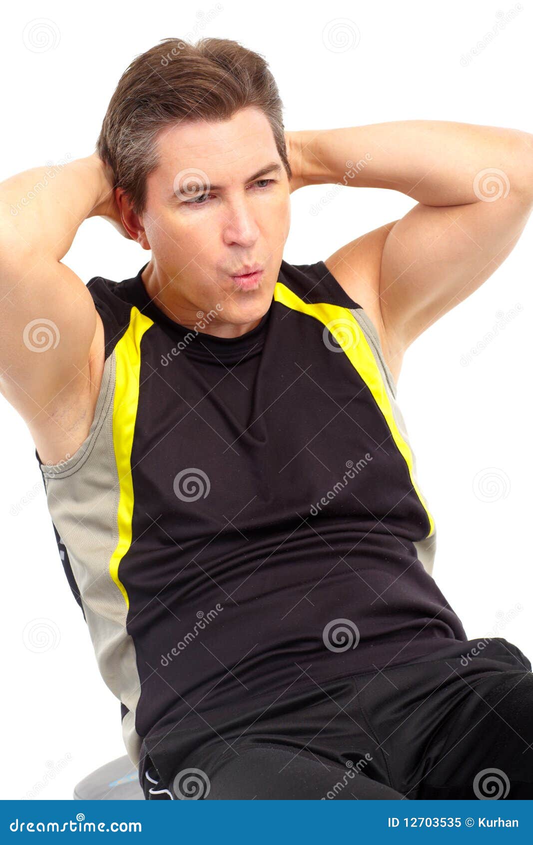 Work out stock image. Image of strong, smile, bodybuilder - 12703535