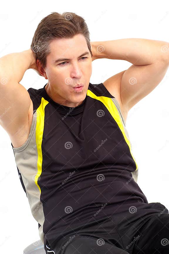 Work out stock image. Image of strong, smile, bodybuilder - 12703535