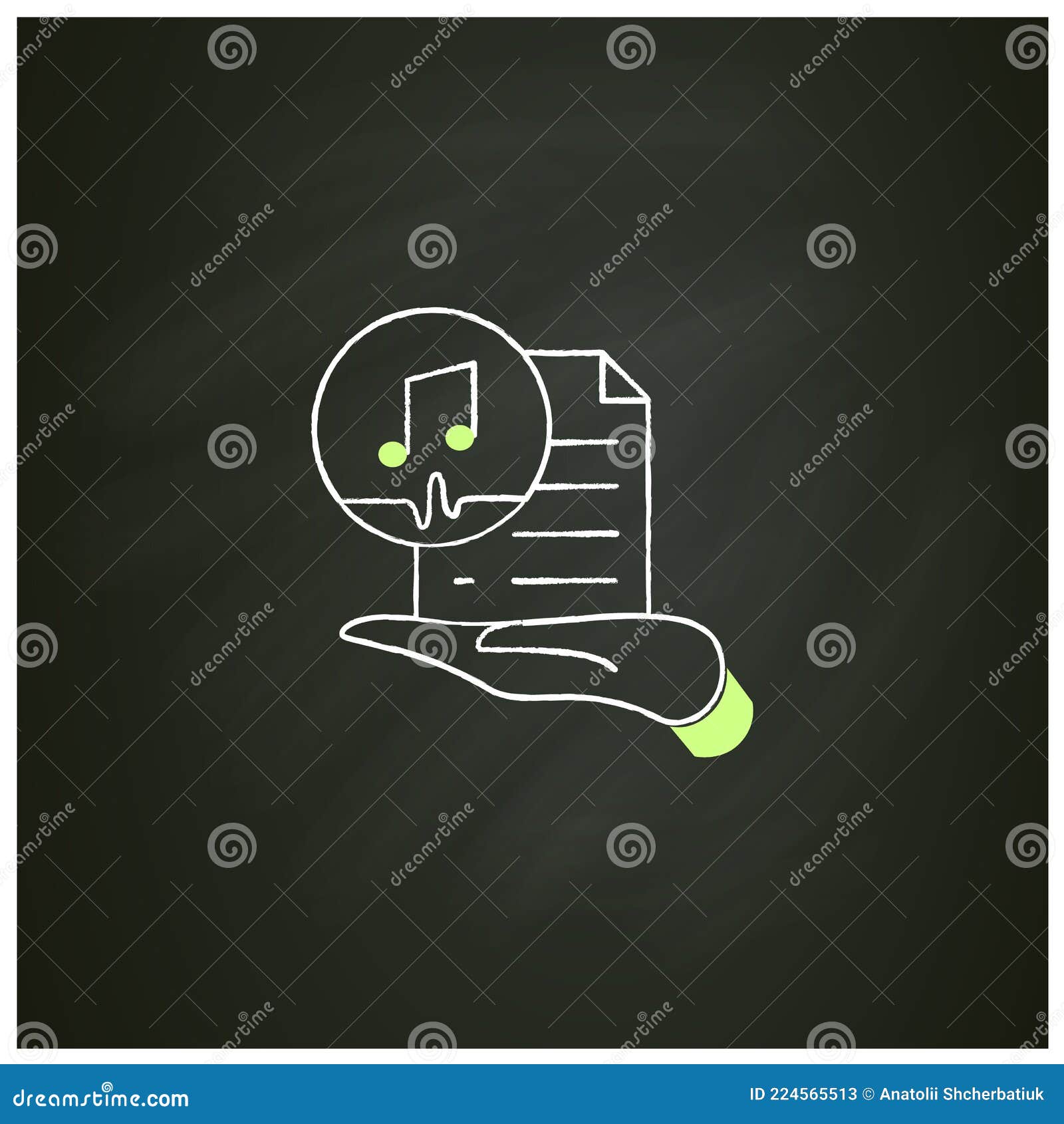Work ownership chalk icon stock vector. Illustration of work - 224565513