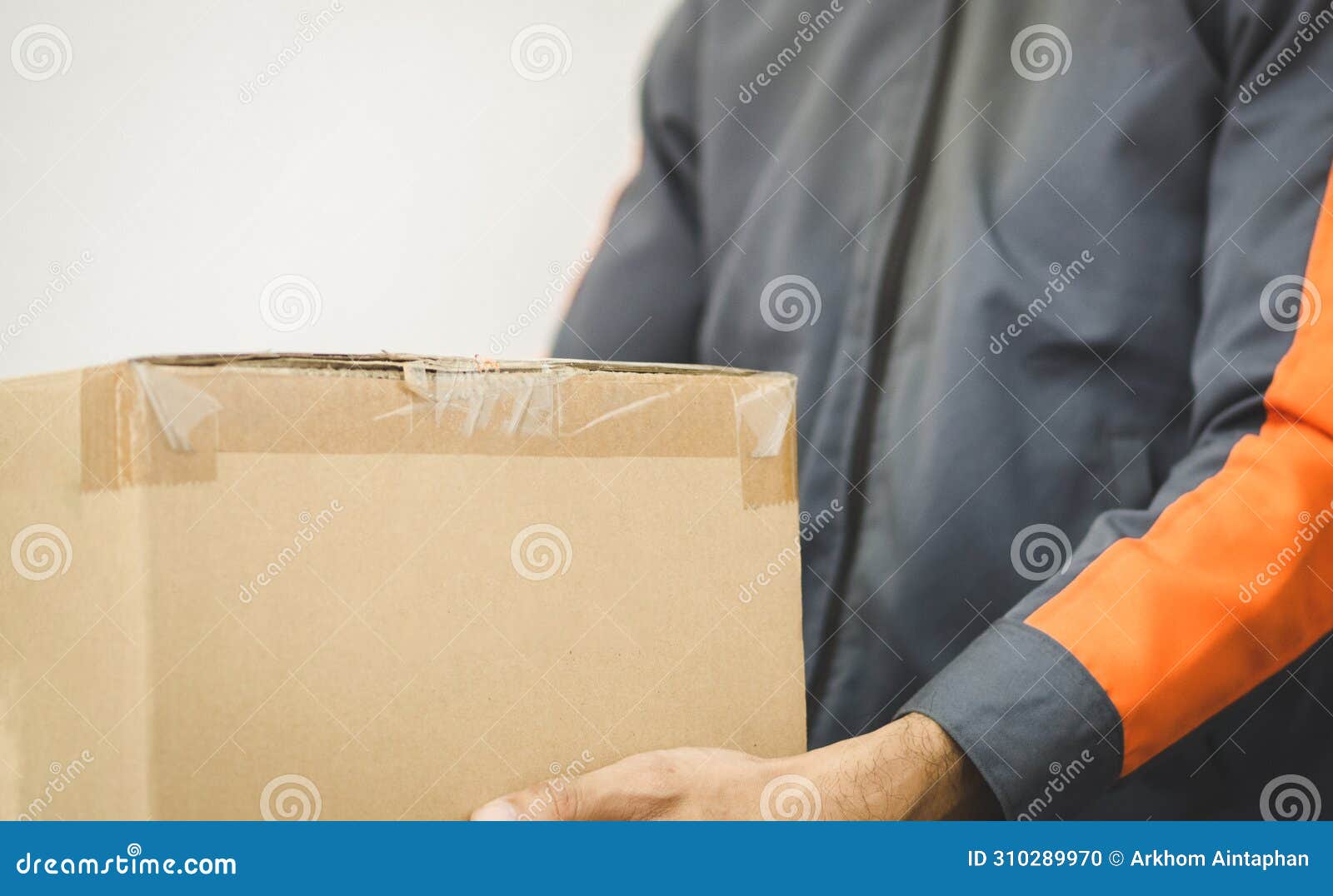 The Work of Parcel Delivery Personnel Stock Photo - Image of delivery ...