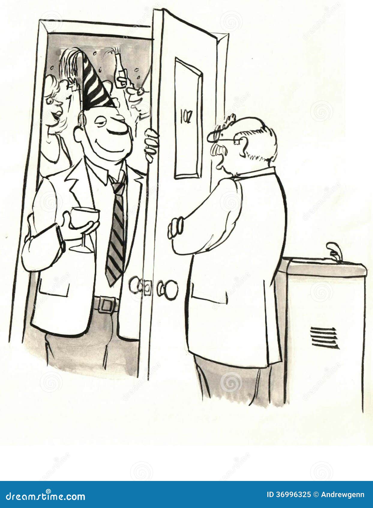 Work Party stock illustration. Illustration of boss, grounds - 36996325