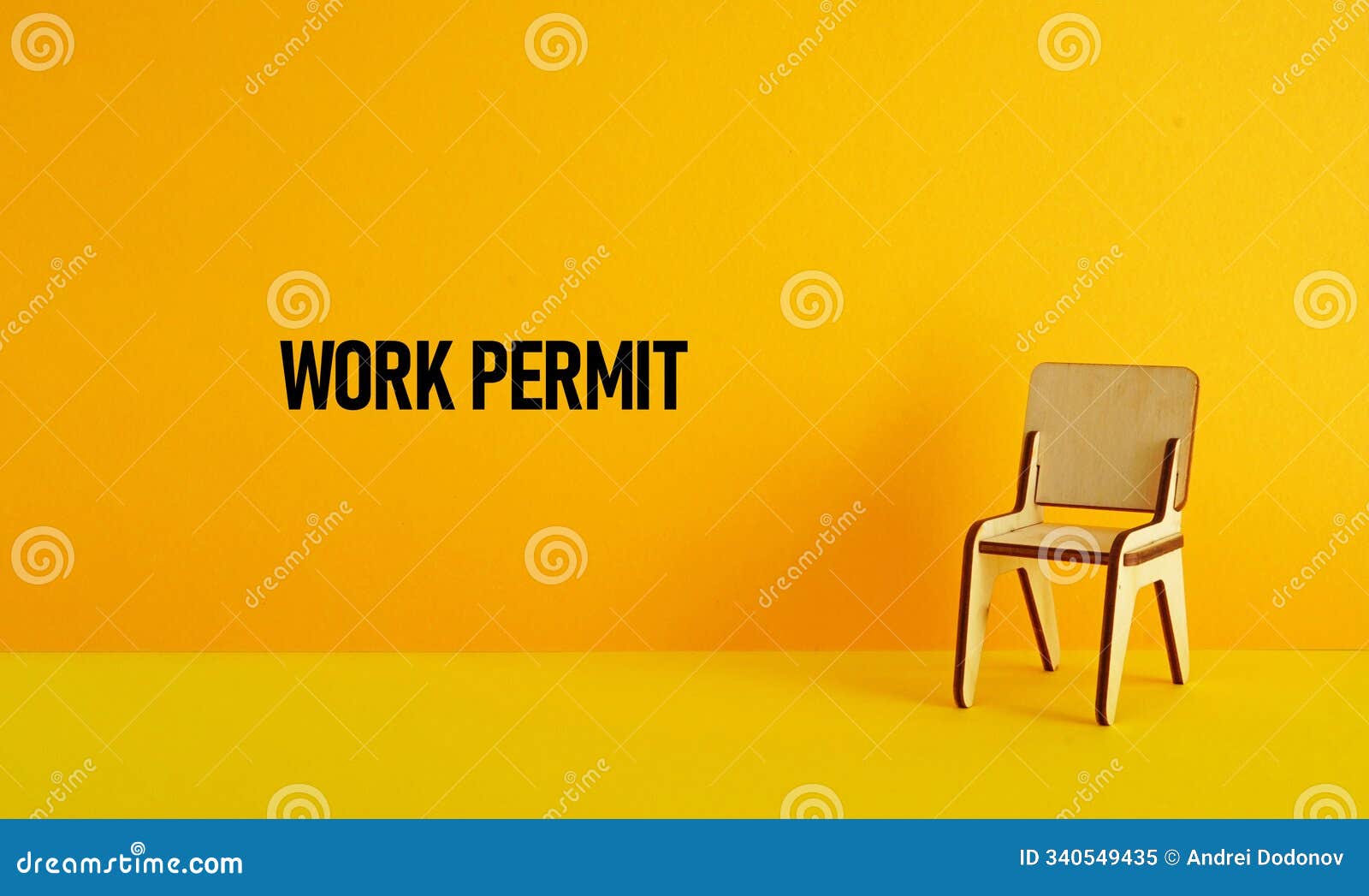 Work Permit Application Job Employment Concept Stock Image - Image of ...