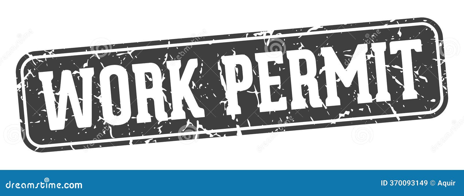 Permit To Work Sign Cartoon Vector | CartoonDealer.com #38401199