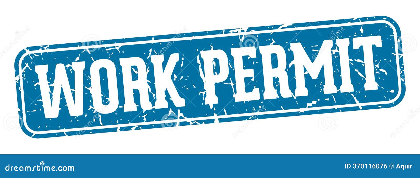 WORK PERMIT Text Written On Orange Stamp Sign Royalty-Free Stock ...