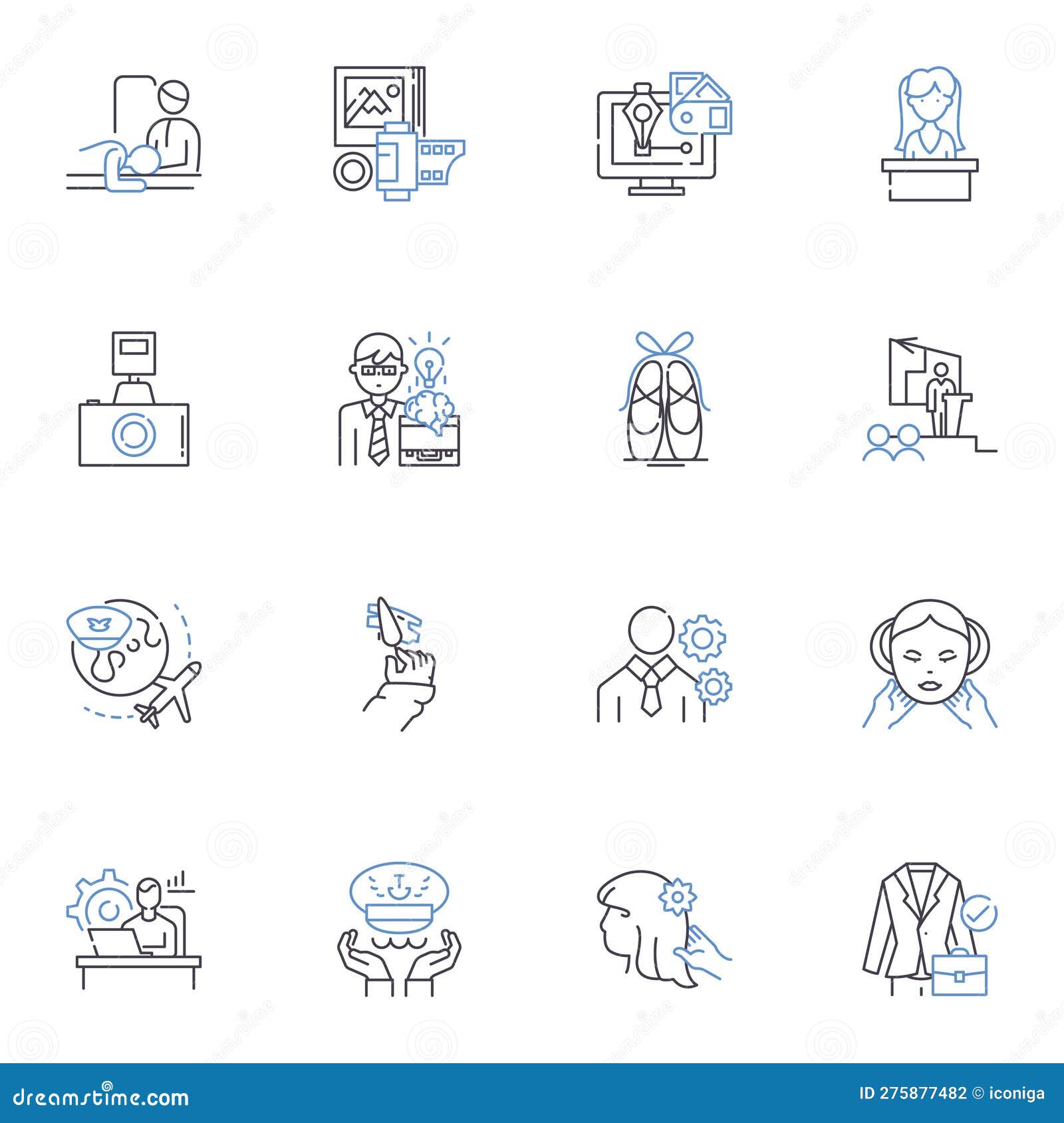 Creative Innovator Line Icons Collection. Visionary, Pier, Trailblazer ...