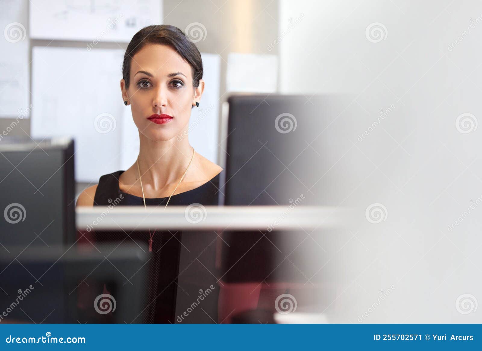 Work is Piling Up a Bit. Portrait of a Young Designer at Work in an ...