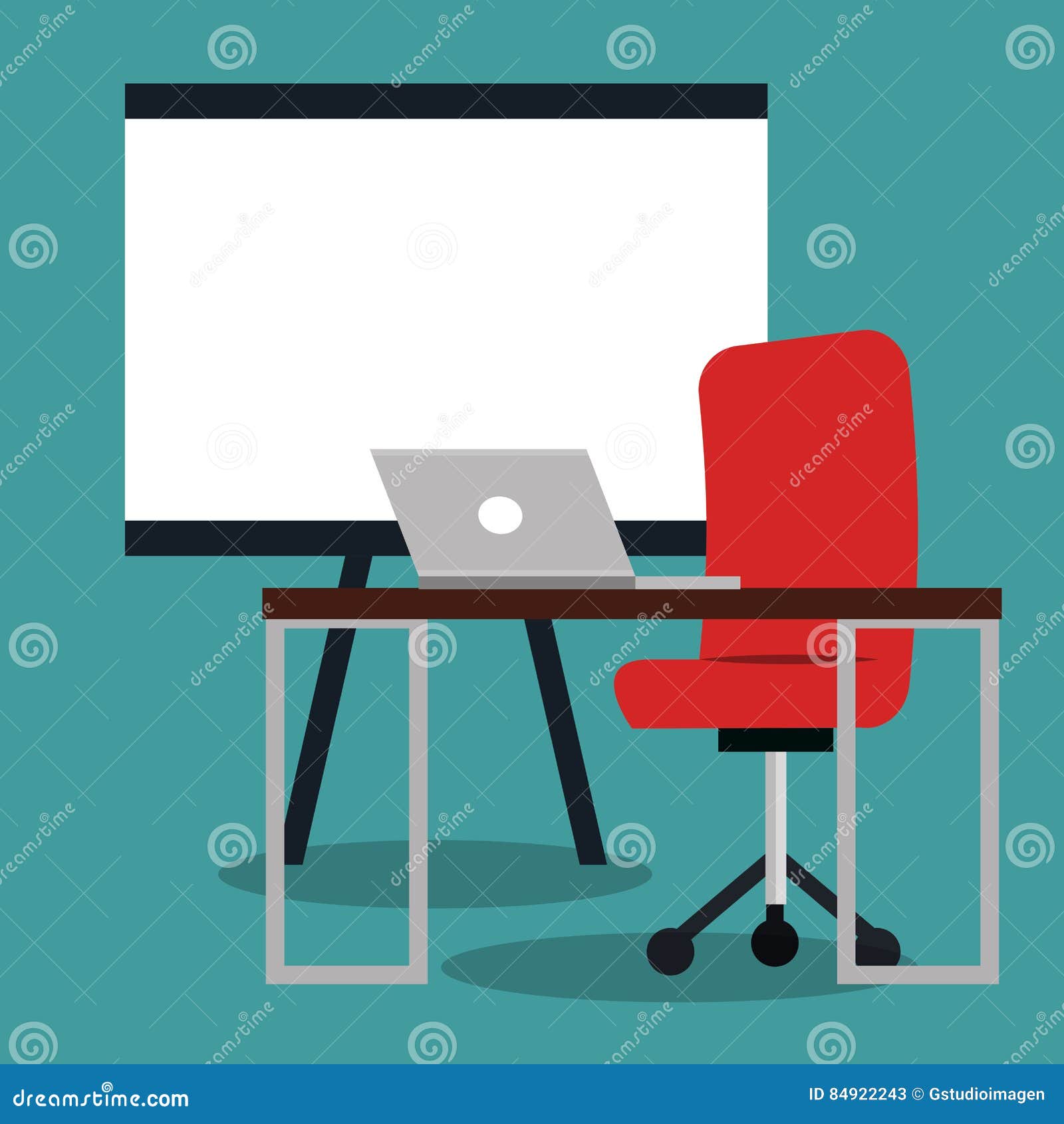 Work place office icon stock illustration. Illustration of workplace ...