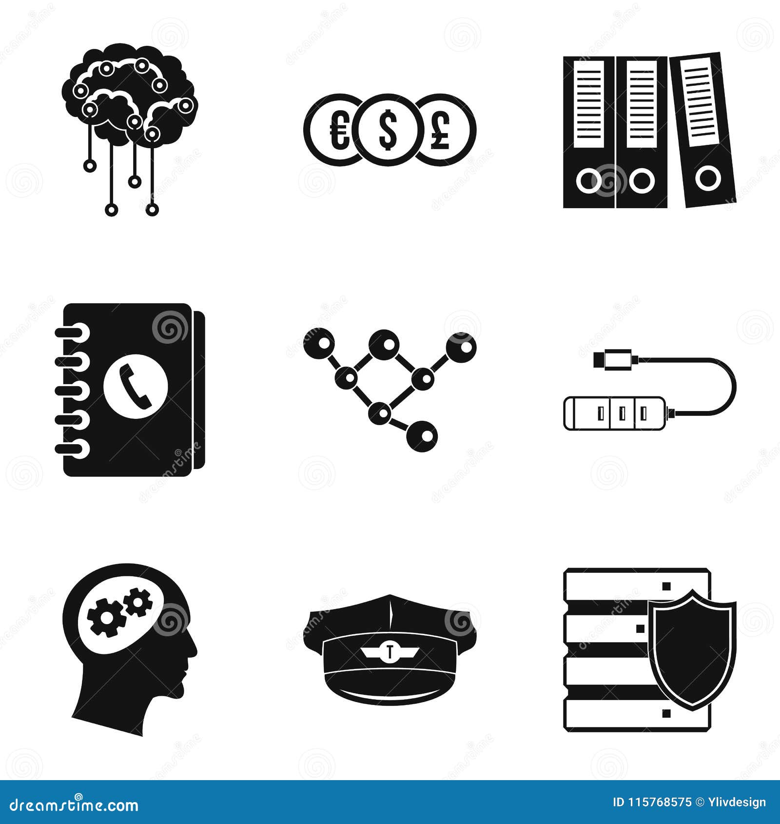Work Plan Icons Set, Simple Style Stock Vector - Illustration of great ...