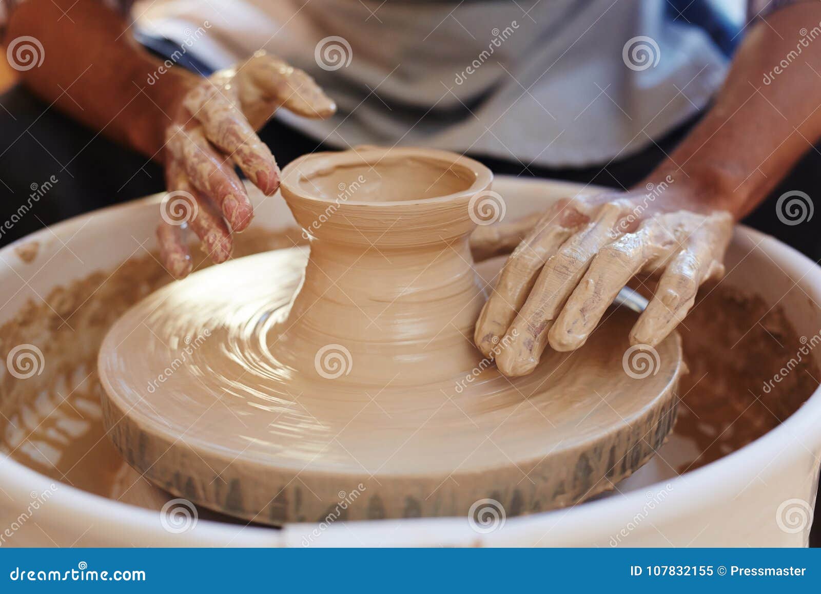 Work of potter stock image. Image of business, rotating - 107832155