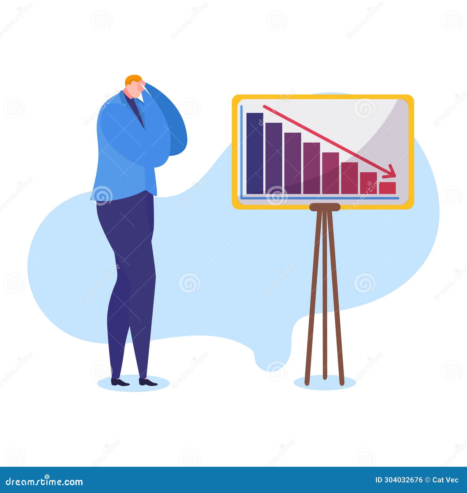 3D Profit Decrease Background Stock Photography | CartoonDealer.com #63364886