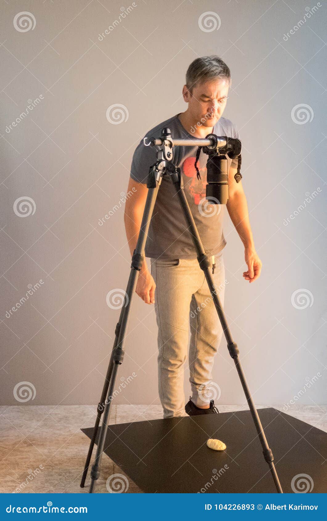 The Process of Photo Shooting in Studio Stock Image - Image of creative ...