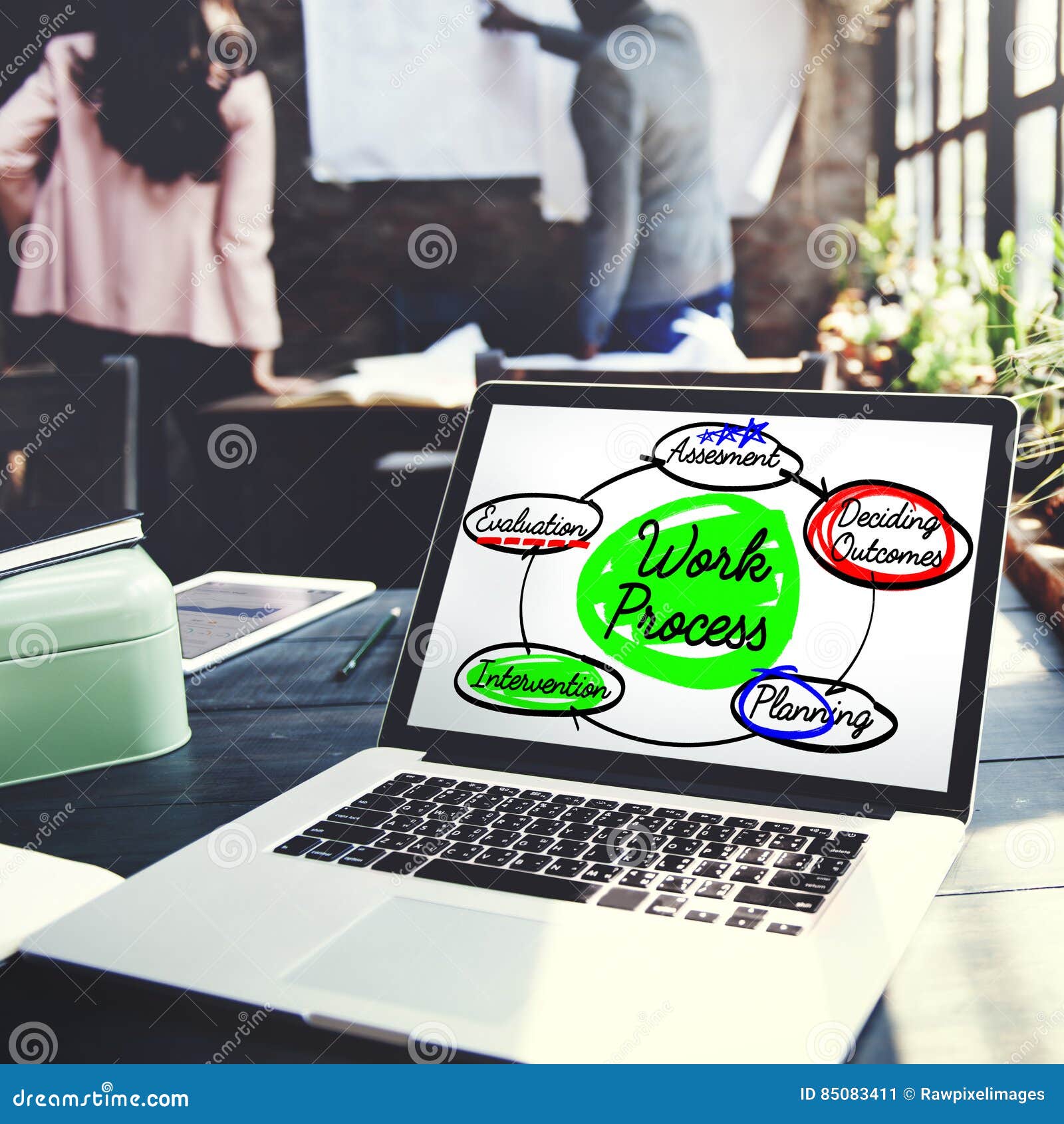 Work Process Plan Diagram Efficiency Concept Stock Image - Image of ...