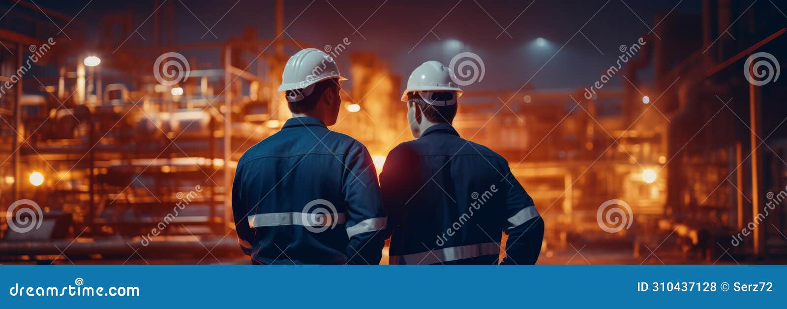 Work Process in a Workshop, an Engineer and a Worker Solving Production ...