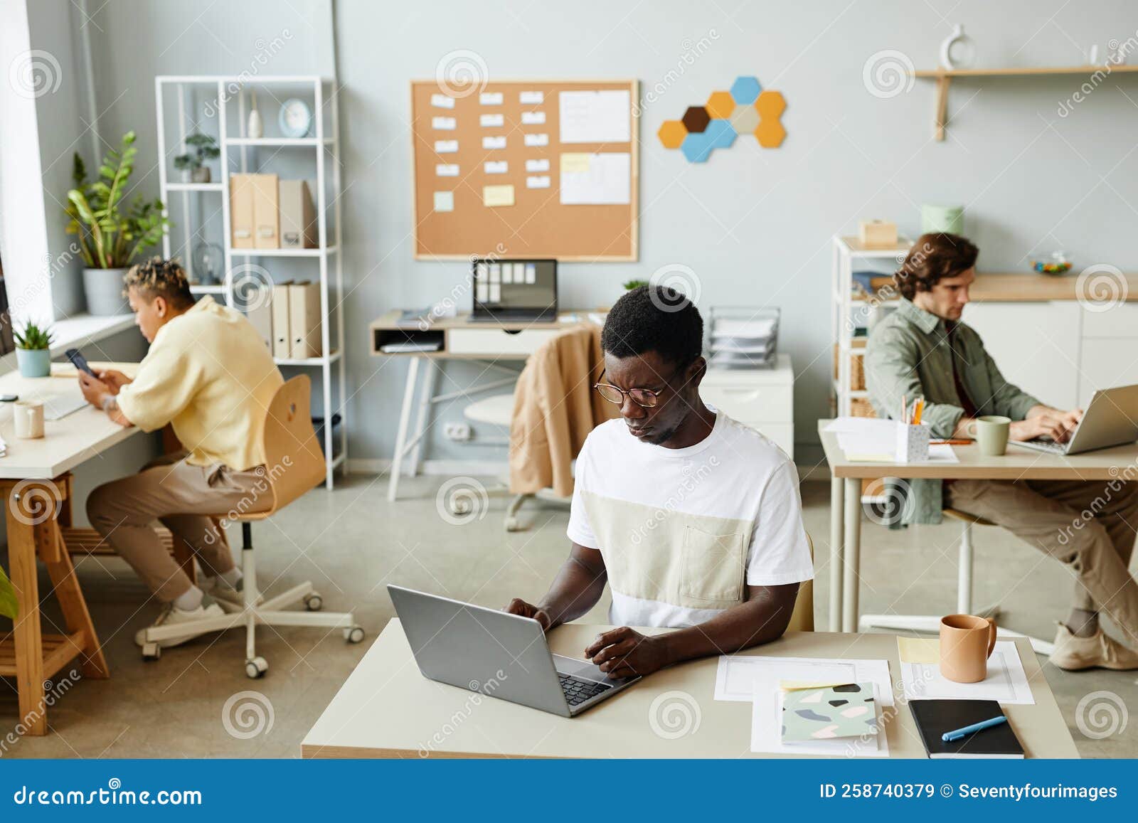 Work Processes in Office stock image. Image of design - 258740379